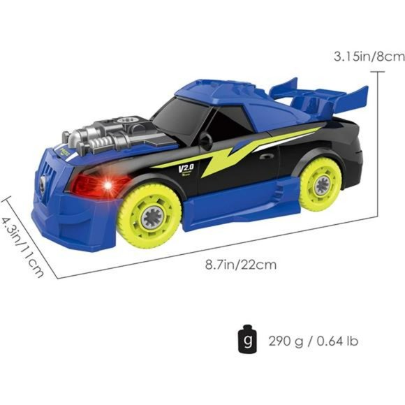 Toys | Pup Go Take Apart Toy Racing Car Realistic Sound Light For Kids ...